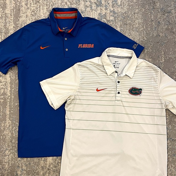 Nike | Shirts | Mens University Of Florida Gators Nike Drifit Polos X2 ...